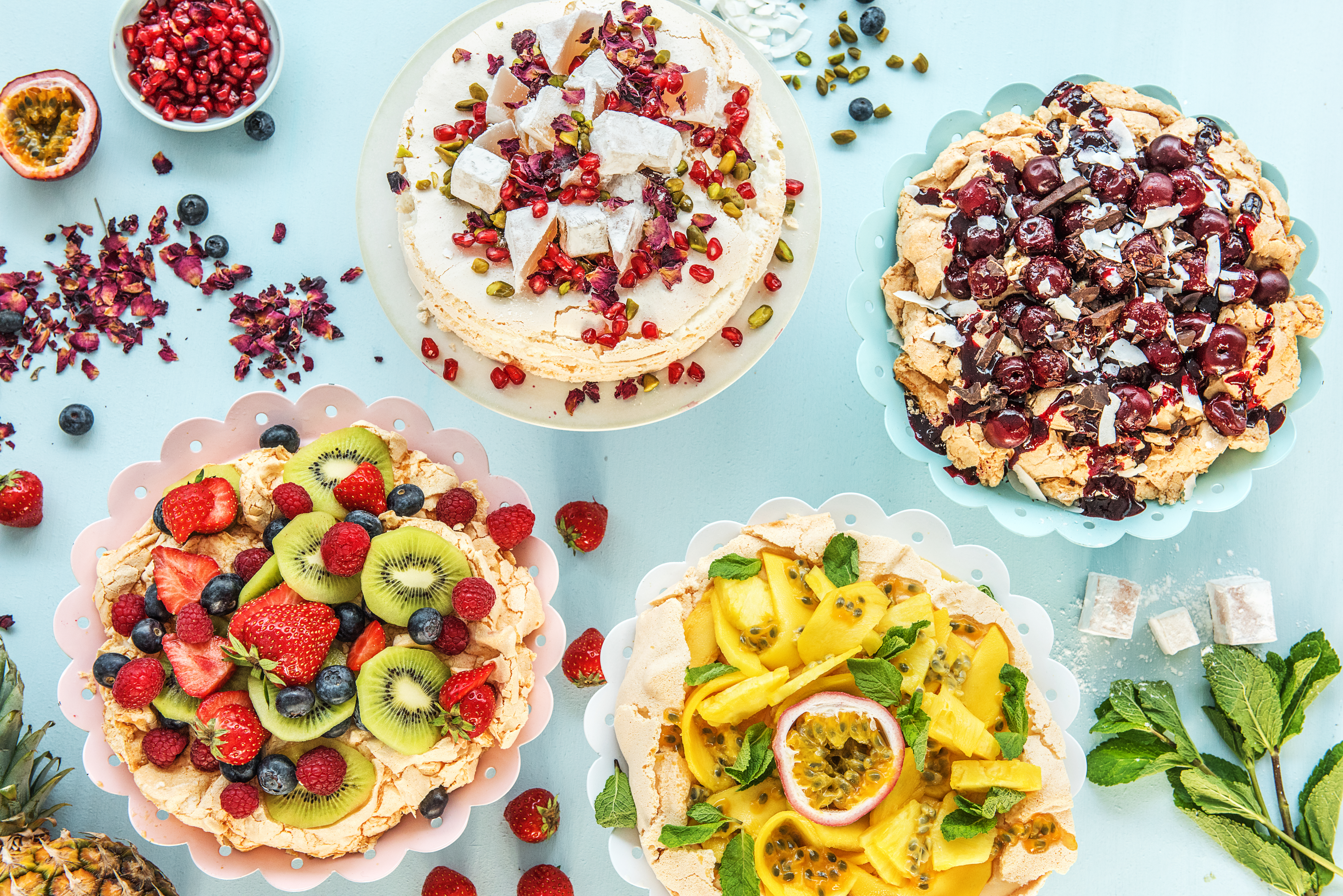 4 toppings for Christmas pavlovas (spoiler: they're all delicious)